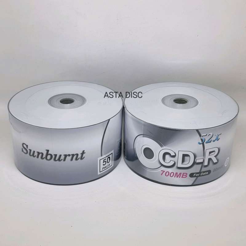 Jual Cd-r 52x Sunburnt Spindel Isi 50 Keping Di Seller Asta Disc ...