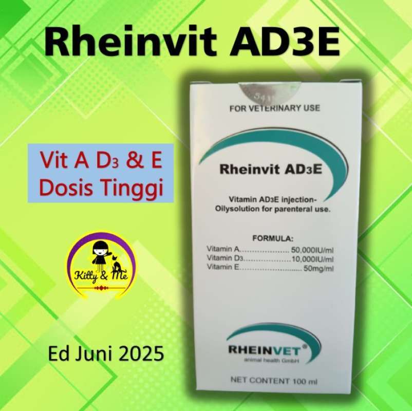 Promo Rheinvit Ad3e Vitamin Ternak Meningkatkan Produktifitas Seperti Vitol Diskon 17% Di Seller ...