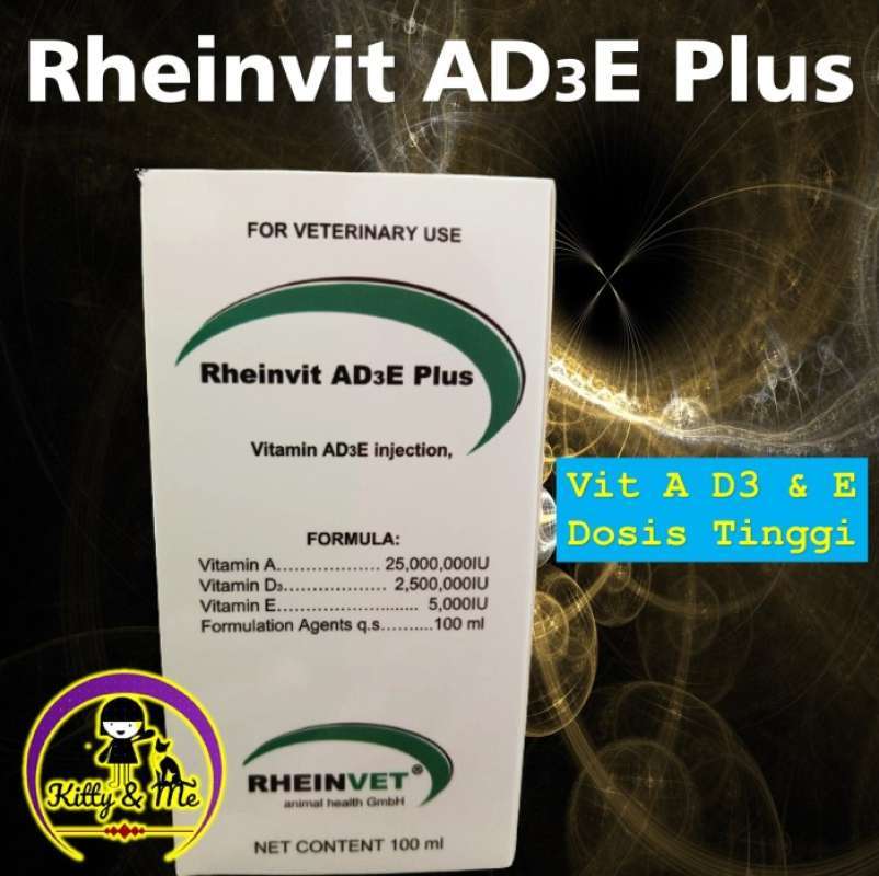 Promo Rheinvit Ad3e Vitamin Ternak Meningkatkan Produktifitas Seperti Vitol Diskon 17% Di Seller ...