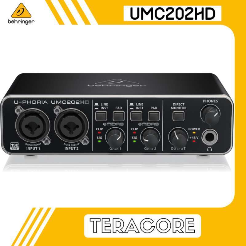 Promo Behringer Umc202Hd Umc 202Hd Umc-202 Usb Audio Interface ...