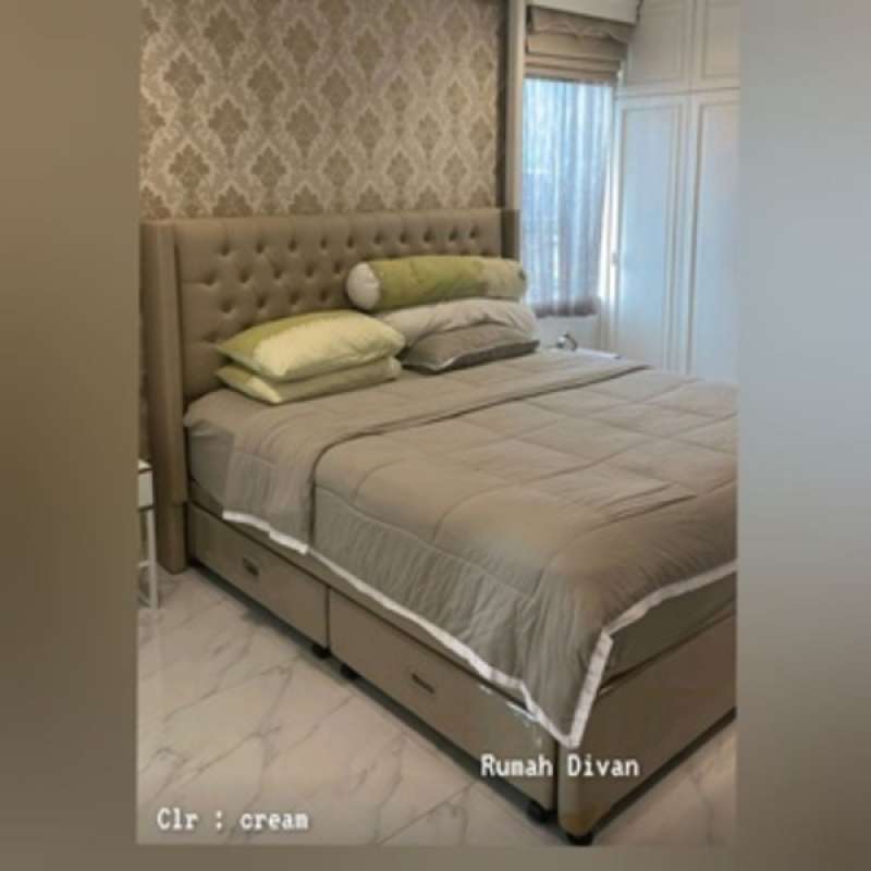 Jual Rumah Divan Model Sandaran Wings Vienna Dipan 2 Laci Tempat Tidur ...