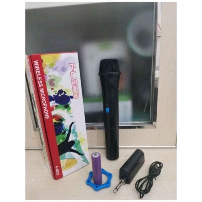 Promo Wireless Microphone Fleco M-13 Double Mic / Fleco F-m02 Single ...