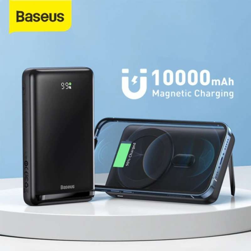 Promo BASEUS WIRELESS POWER BANK MAGNETIC MAGSAFE 20W FAST CHARGING 10000MAH Diskon 33% di ...