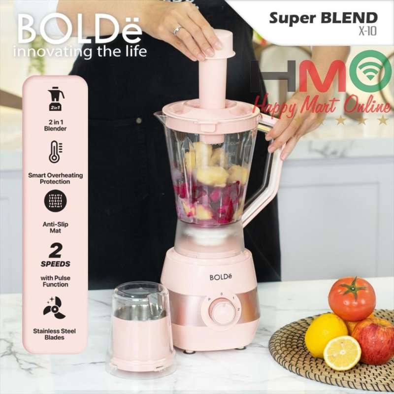 Jual Bolde Super Blend X10 Blender 2 in 1 Gelas Plastik 1,5 Liter Bolde ...