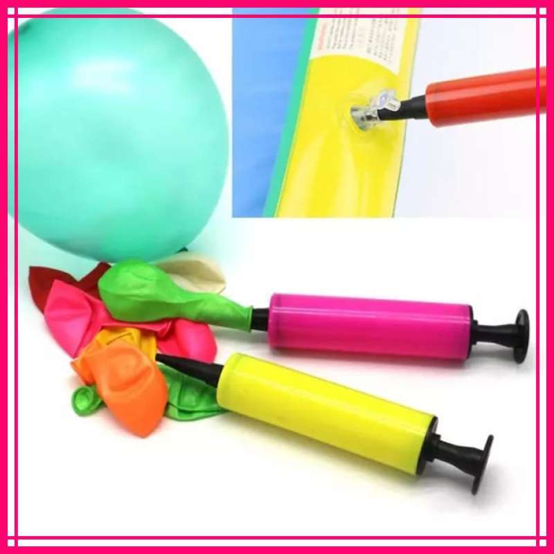 Promo Pompa Balon Tangan Mini Manual / Alat Pompa Tiup Angin Balloon ...