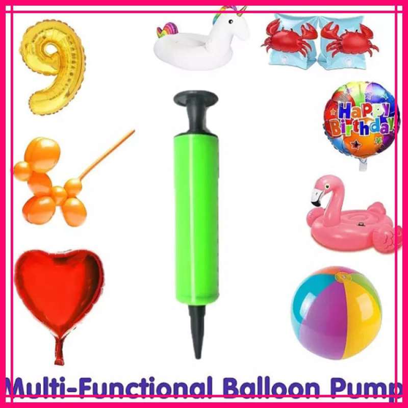 Promo Pompa Balon Tangan Mini Manual / Alat Pompa Tiup Angin Balloon ...