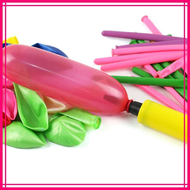 Promo Pompa Balon Tangan Mini Manual / Alat Pompa Tiup Angin Balloon ...