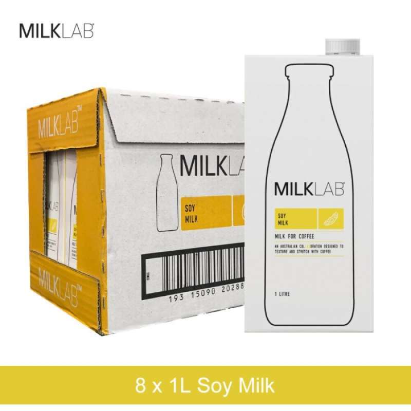 Jual MILKLAB Soy Milk 1L (milk for coffee) 1 Dus 8 pcs -02 di Seller ...