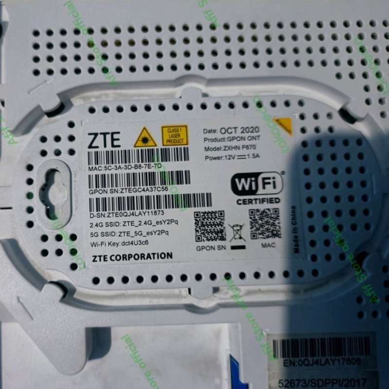 Promo Ont Zte F670 Premium 6 Antena Diskon 9% Di Seller Quelma Store ...