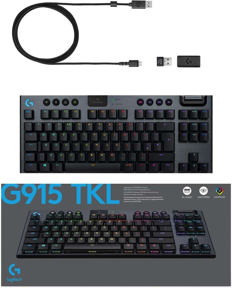 Jual New Logitech G Lightspeed Wireless G915 Tkl Rgb Mechanical Keyboar ...