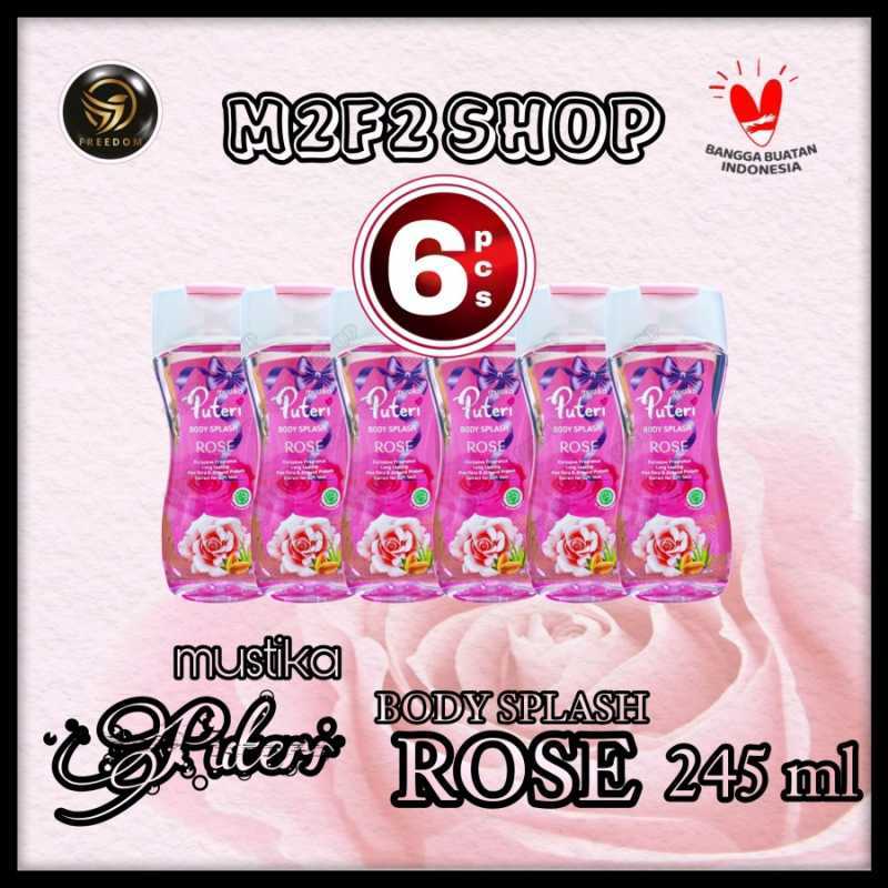 Promo Mustika Puteri Body Splash Parfume Cologne Wangi Rose - 245 ml (Kemasan 6 Pcs) Diskon 13% ...