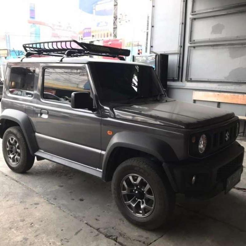 Jual Paket Roof Rack Buzz Dan Cross Bar Jepit Body Khusus Jeep Jimny ...