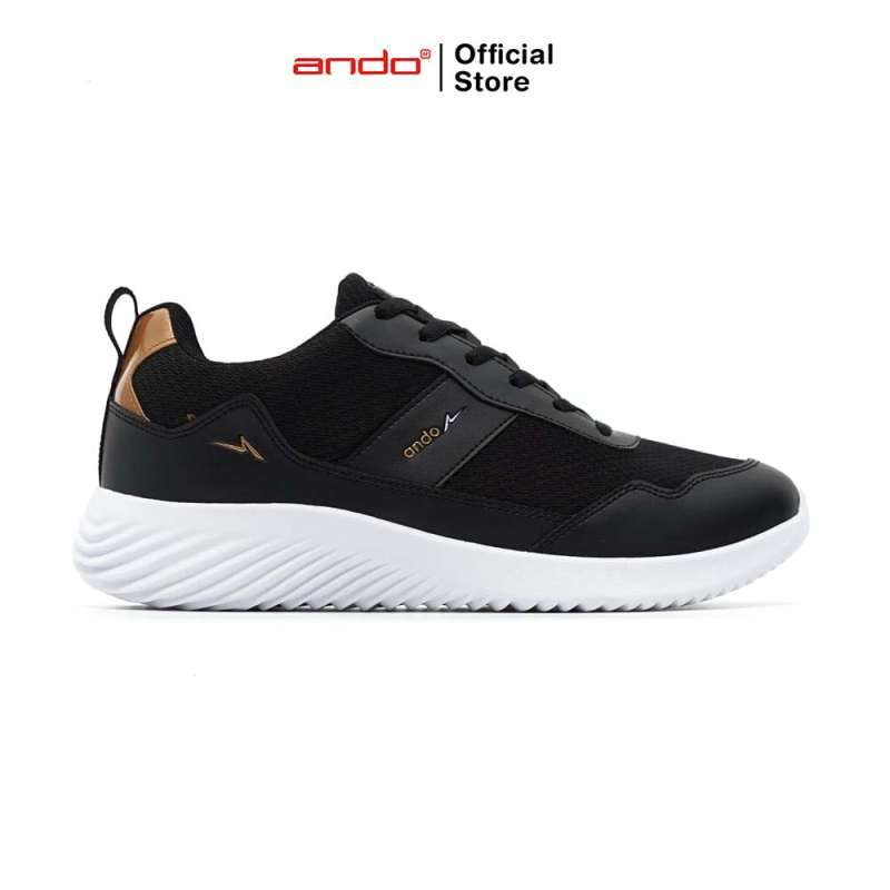 Promo Ando Official Sepatu Sneakers Claudio Pria Dewasa - Hitam/Putih ...