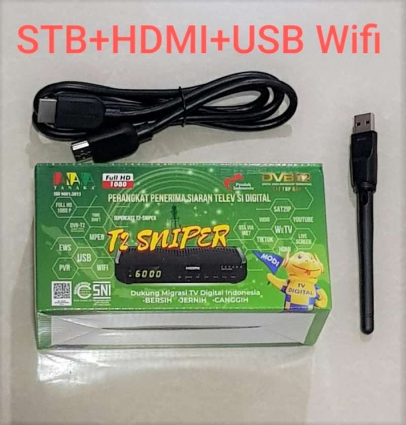 Promo Set Top Box Tanaka Sniper Dvbt2 - STB+USB+HDMI Diskon 29% di ...