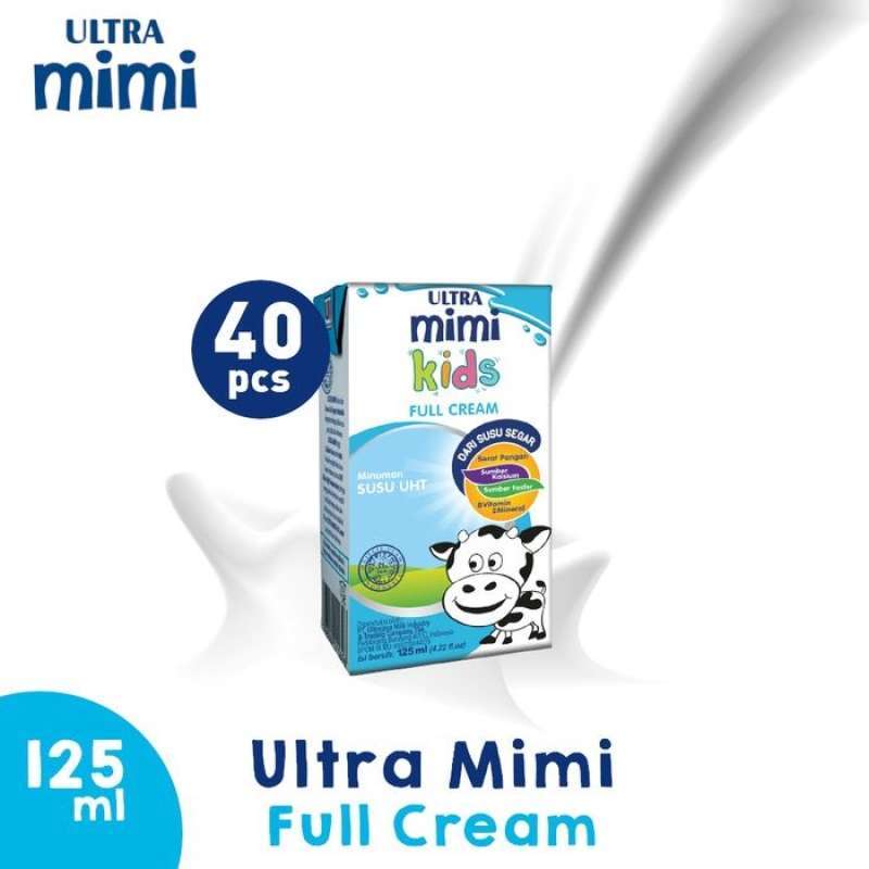 Jual Ultra Mimi Kids Rasa Full Cream [125 ml/ 40 pcs/ Dus] di Seller ...