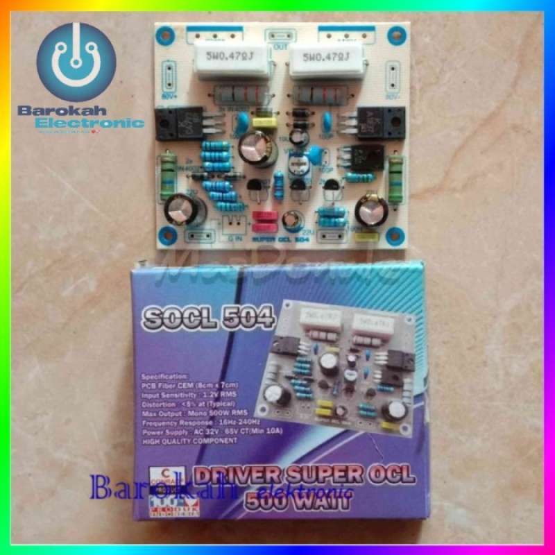 Promo KIT Driver SOCL 504 Conrad Power Amplifier 500 Watt Mono SUPER OCL Diskon 8% di Seller ...