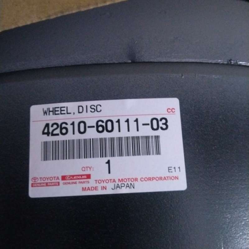 Jual Velg Toyota Hardtop Ring 16 Non Tubles Original 42610-60111-03 Di ...