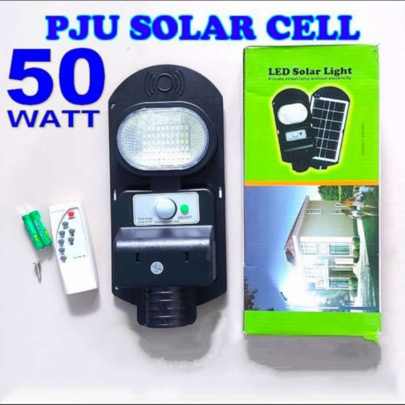 Promo LAMPU JALAN LED SOLAR 50W PJU TENAGA SURYA 50 WATT PJUS 50W ...