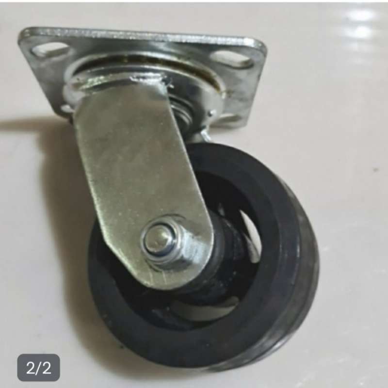 Promo Roda Karet Heavy Duty 4 inch Putar/Hidup Diskon 23% di Seller ...