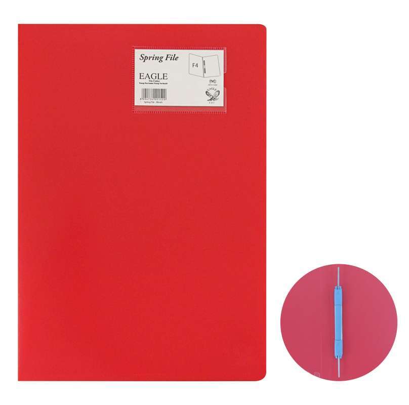 Promo Eagle Files Spring File Folio Map Plastik Map Snelhecter - Merah ...