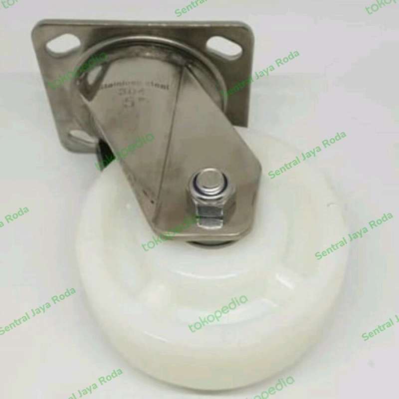 Promo Roda Stainless Nilan Heavy Duty 5 inch Hidup Diskon 23% di Seller ...