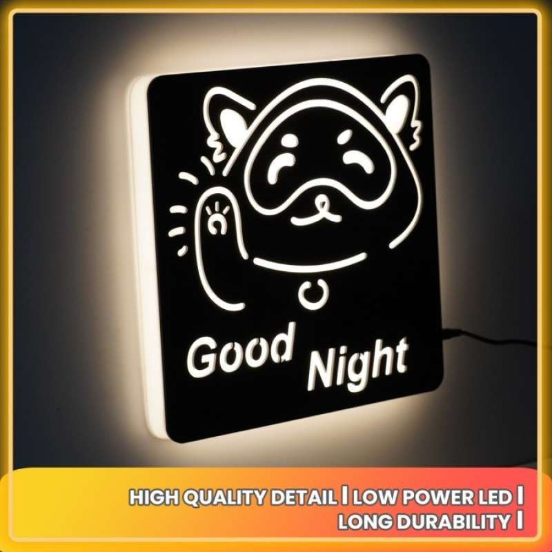 Promo Sign Neon Box Model Slim Customize Ukuran 20x60cm Hiasan Dinding ...