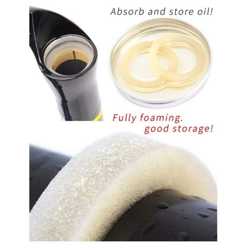 Jual Risk Busa Seal Fork 2pcs Plus O Ring Karet Merah Size 35mm 36mm ...