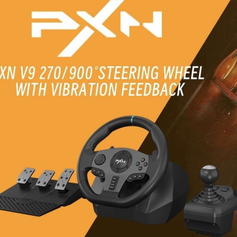 Jual Stir PXN V9 Steering Wheel Plus Clutch Shifter Sejenis Logitech ...