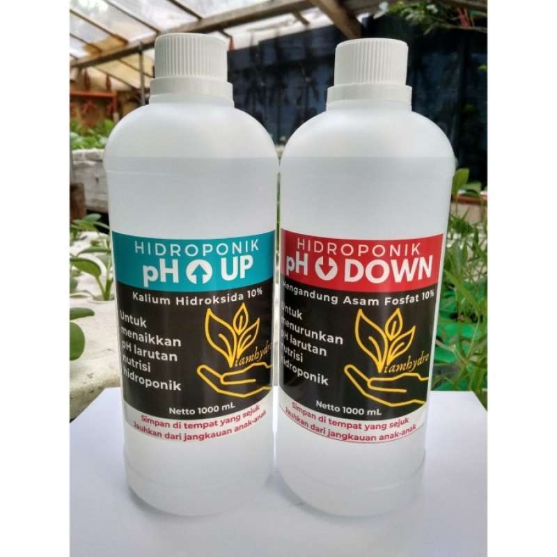 Promo Paket pH UP dan pH Down 1 Liter untuk Hidroponik Diskon 34% di Seller Rumahku Idamanku ...