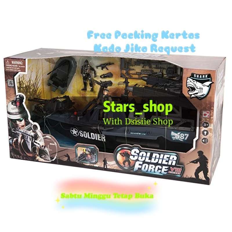 Promo Soldier Force Series VIII Tornado Shark Boatset Playset Original ...