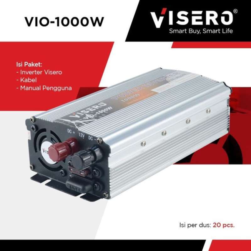Promo Visero VIO-1000W Power Inverter 1000W DC 12V to AC 220V Diskon 23 ...