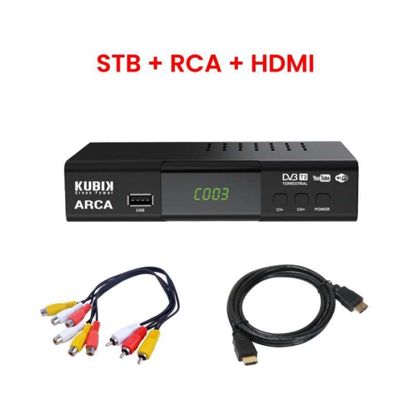 Promo Kubik Arca Dvb-T2 Set Top Box Receiver Tv Digital Diskon 17% di ...