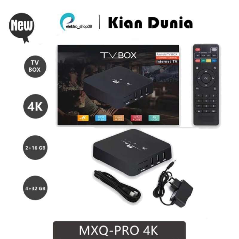 Jual Android Tv Box 4+32gb & 8+64gb Mxq Pro 4k Smart Internet Tv Free ...