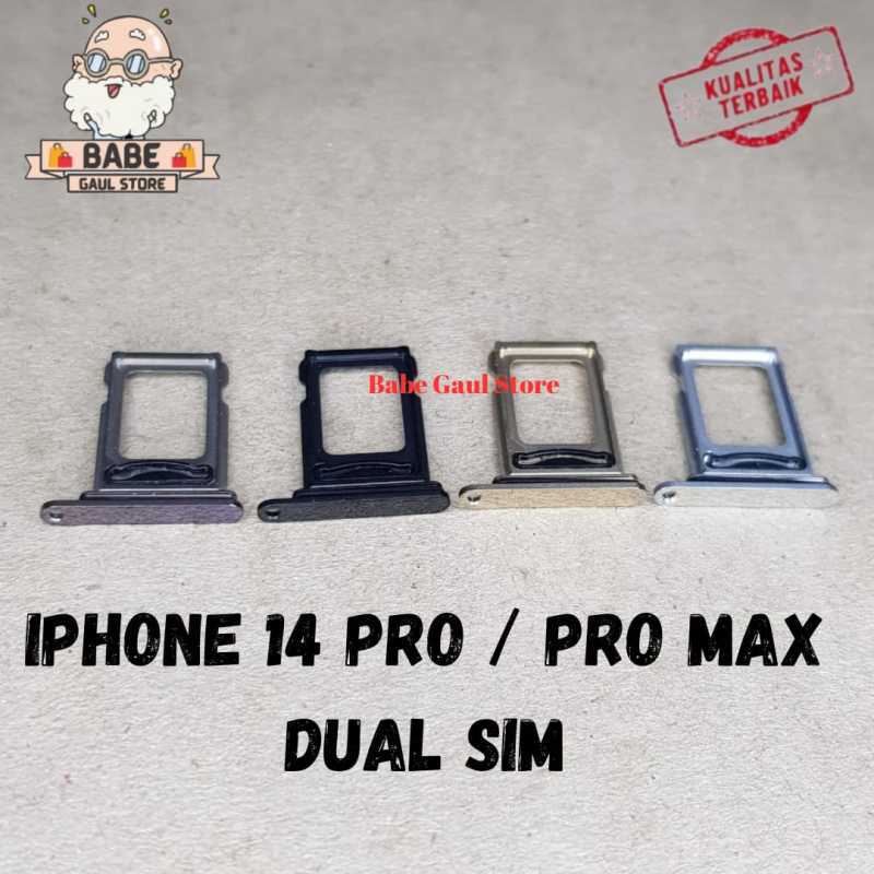 Jual SIM TRAY IPHONE 14 PRO / PRO MAX DUAL SIM SLOT SIMTRAY SIMCARD ORIGINAL di Seller BABE GAUL ...