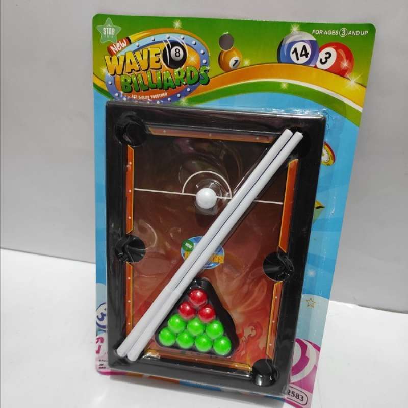 Promo Wave Billiard St 2583 Permainan Papan Meja Billiard Mini Game ...