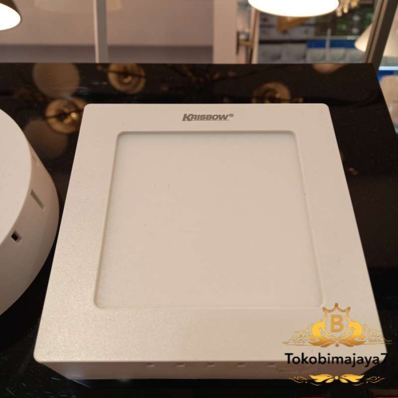 Promo Krisbow lampu LED panel downlight slim surface LED 6 watt - Putih ...