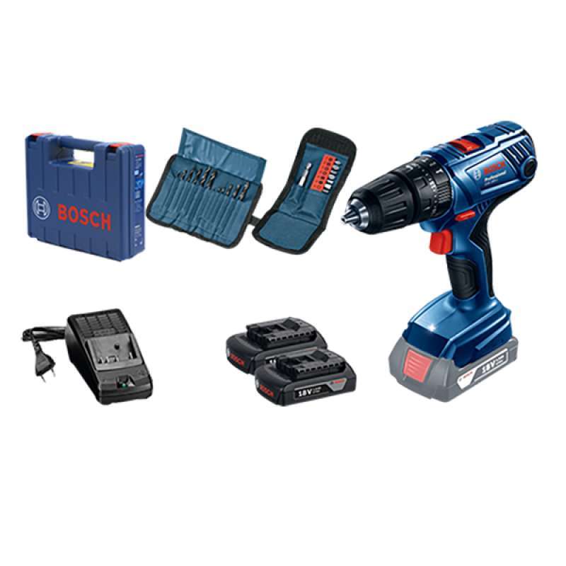 Jual Bosch Cordless Impact Drill / Bor Tembok Baterai 18volt Gsb 180-li ...