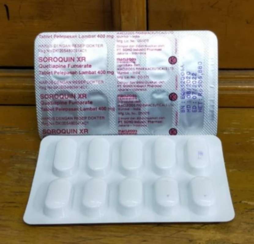 Jual Soroquin Xr 400mg Strip 10 Tablet Di Seller Apotek Najeeb Farma ...