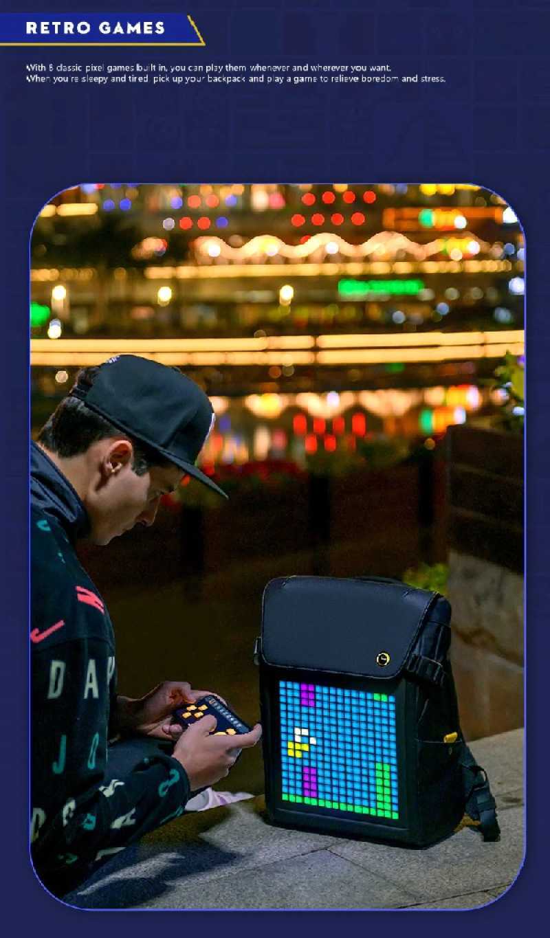 Jual Divoom Backpack M Customizable Pixel Art Led Display Backpack Di ...