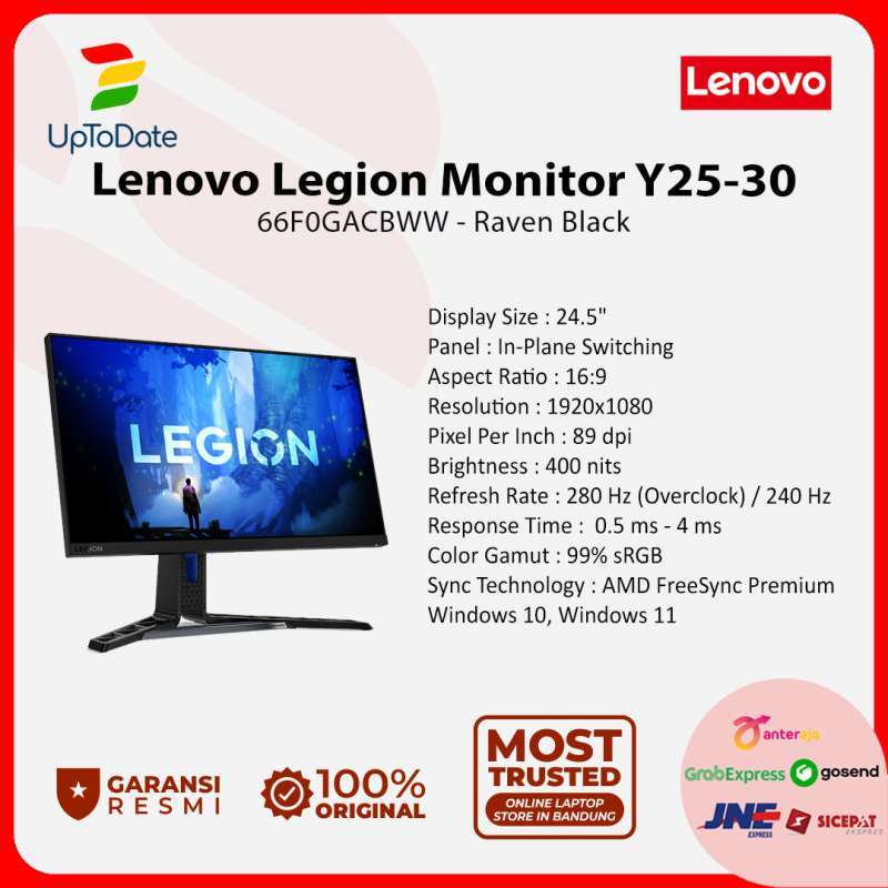 Jual Lenovo Legion Monitor Y25-30 24.5 Fhd Ips 400 Nits 99% Srgb 240 Hz ...