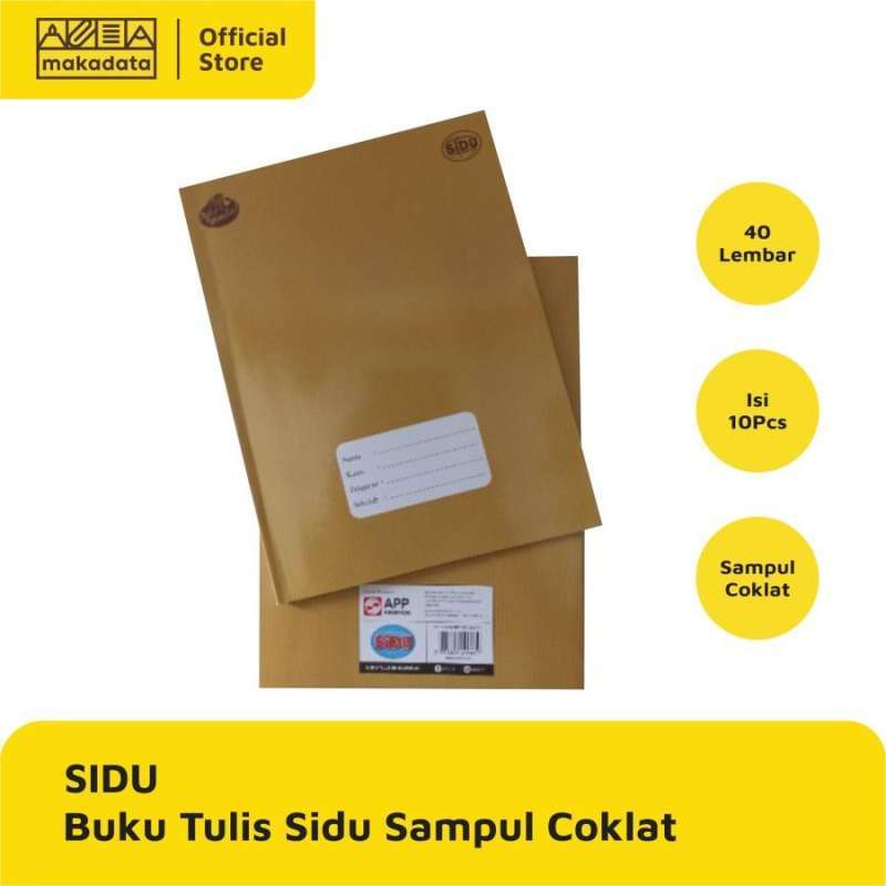 Jual Buku Tulis Sidu 40 Lembar Kraft Cover / Sampul Coklat Di Seller ...