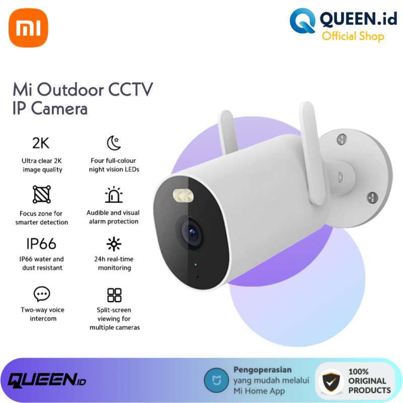 Jual Xiaomi Mi Smart Outdoor Cctv Ip Wifi Camera Aw300 2k 1296p Ip66 ...