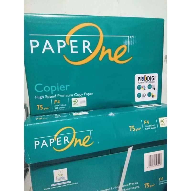 Jual kertas HVS F4 75 grm paper one - kertas print di Seller SMS ...
