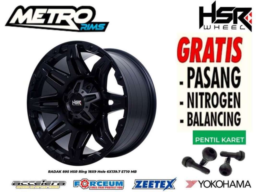 Jual Velg Hsr Radak R18 Untuk Mobil Pajero Fortuner Strada Hardtop ...