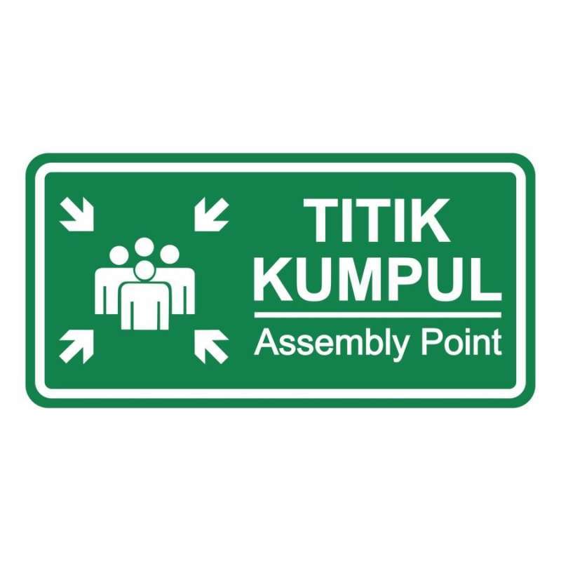 Jual Rambu Sign Plang Titik Kumpul 40cm X 20cm Plat Alumunium Di Seller ...