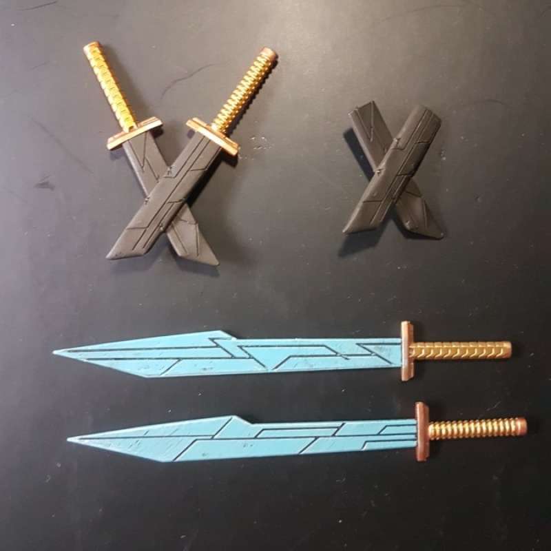 Jual Mezco Thor Ragnarok Dual Sword blade kitbash SHF Figma di Seller ...