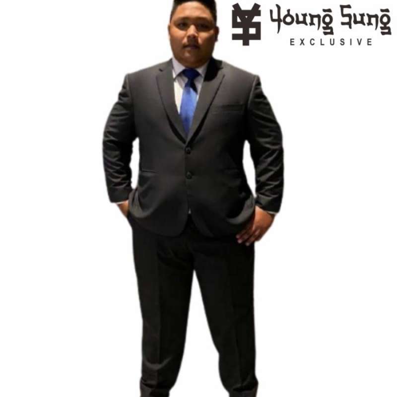 Jual SETELAN JAS PRIA PERNIKAHAN JAS CELANA HITAM KEMEJA PUTIH 5XL 6XL ...