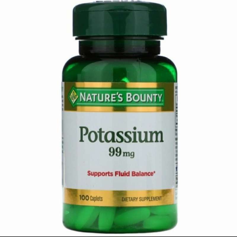 Promo (DIJAMIN ASLI) nature's bounty patassium 99mg 100.caplet Diskon ...