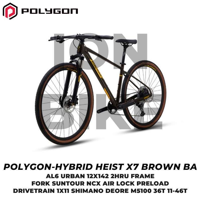 Jual Sepeda Hybrid Polygon Heist X7 700c 700 Urban Cross Terbaru Alloy ...
