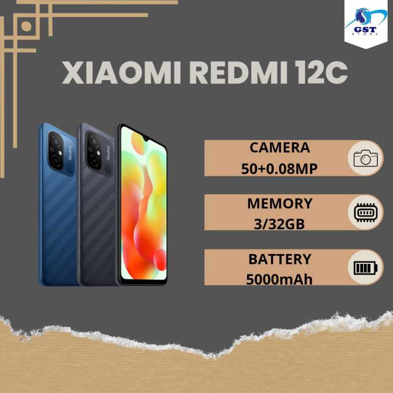 Jual XIAOMI REDMI 12C RAM 4/128GB di Seller Global Smarttech Official ...